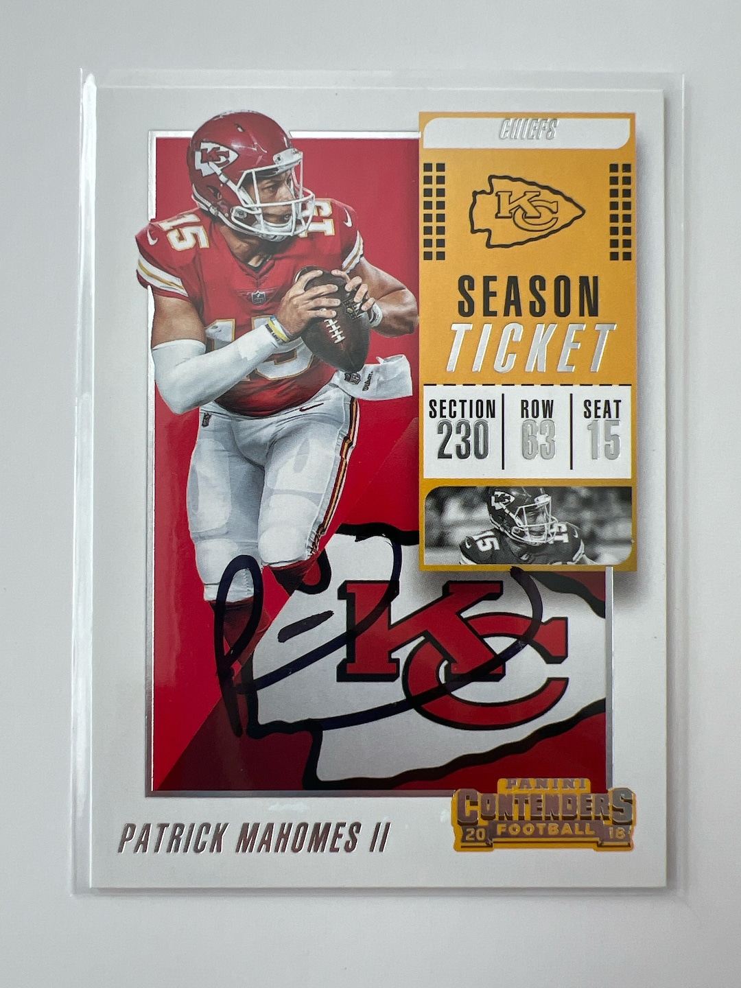 Patrick Mahomes Signed/autographed Kansas City Chiefs 2020 Panini ...