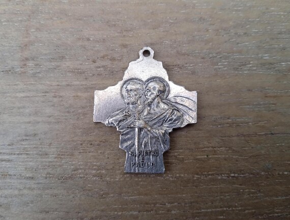 Antique cross Pope Pius XII - religious Saints Peter … - Gem