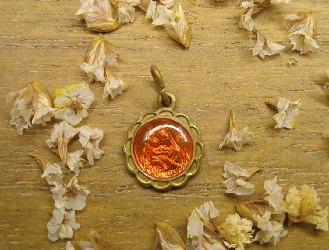 Our Lady of the Fire - Madonna Del Fuoco - Religious Pendant Holy Mary ...