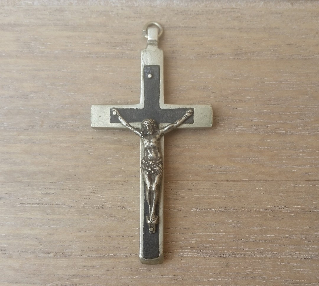 Jesus Christ Pectoral Cross Cross Antique Religious Medal Pendant ...