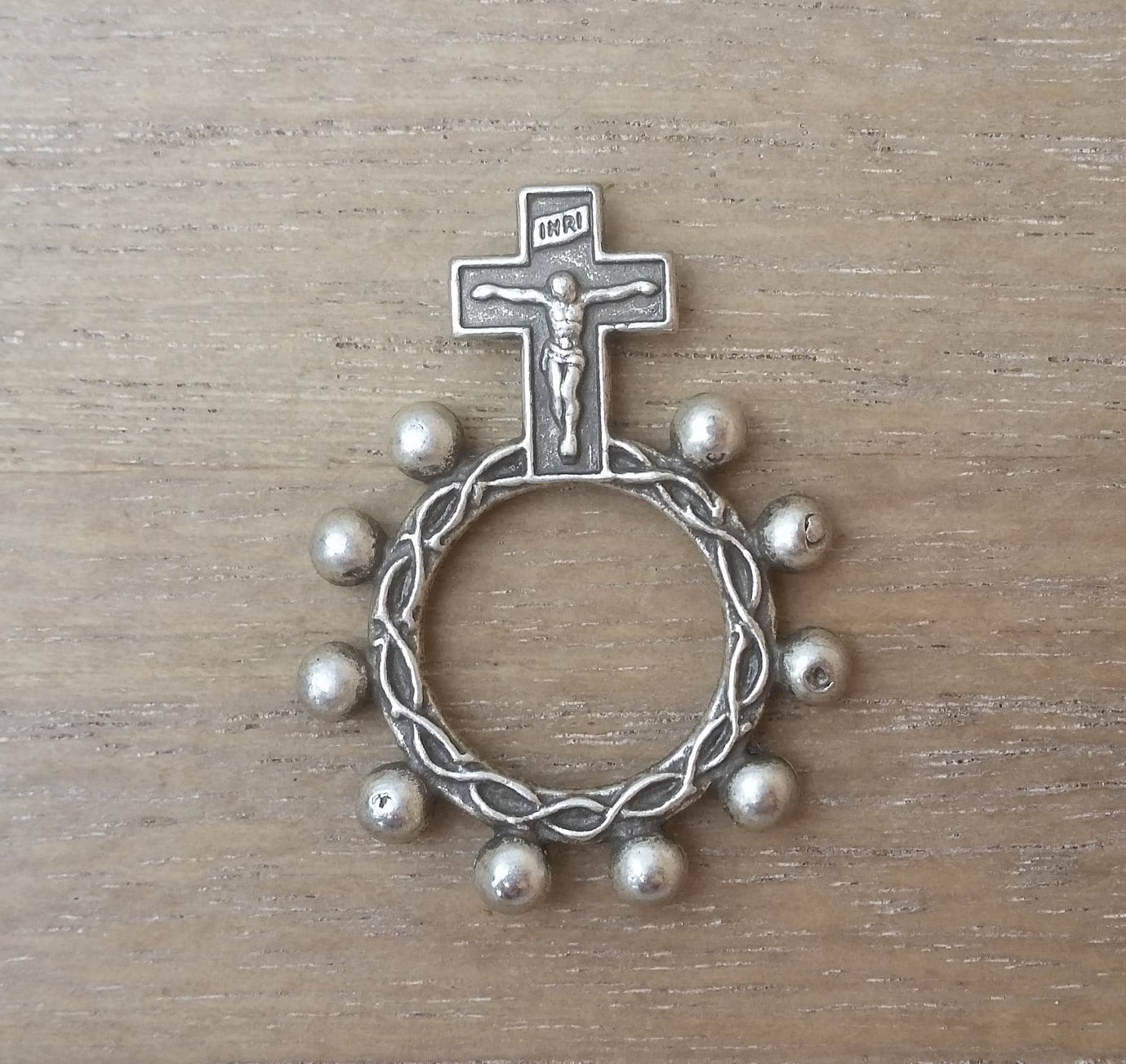 Antique Rosary Ring Christian Prayer Bead Ring Chaplet - Etsy
