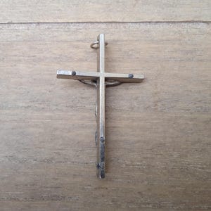 Jesus Christ Crucifix - Silvered Cross - Christian Accessory ...