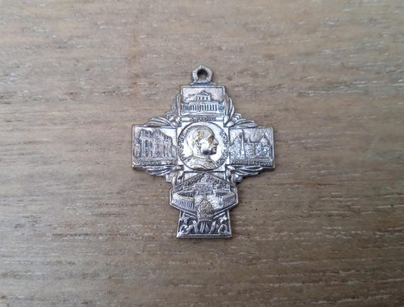 Antique cross Pope Pius XII - religious Saints Peter … - Gem