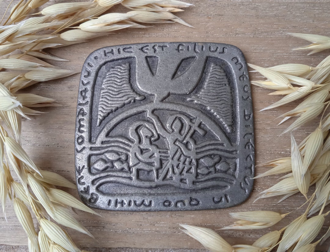 Religious Plate - Arlette Laurent Dray - Art Naif - Pure Tin Image ...