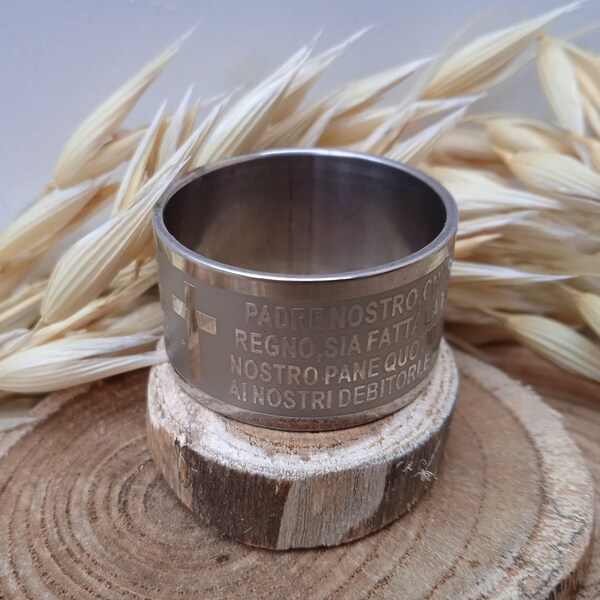 Italian Our Father Ring - Etsy