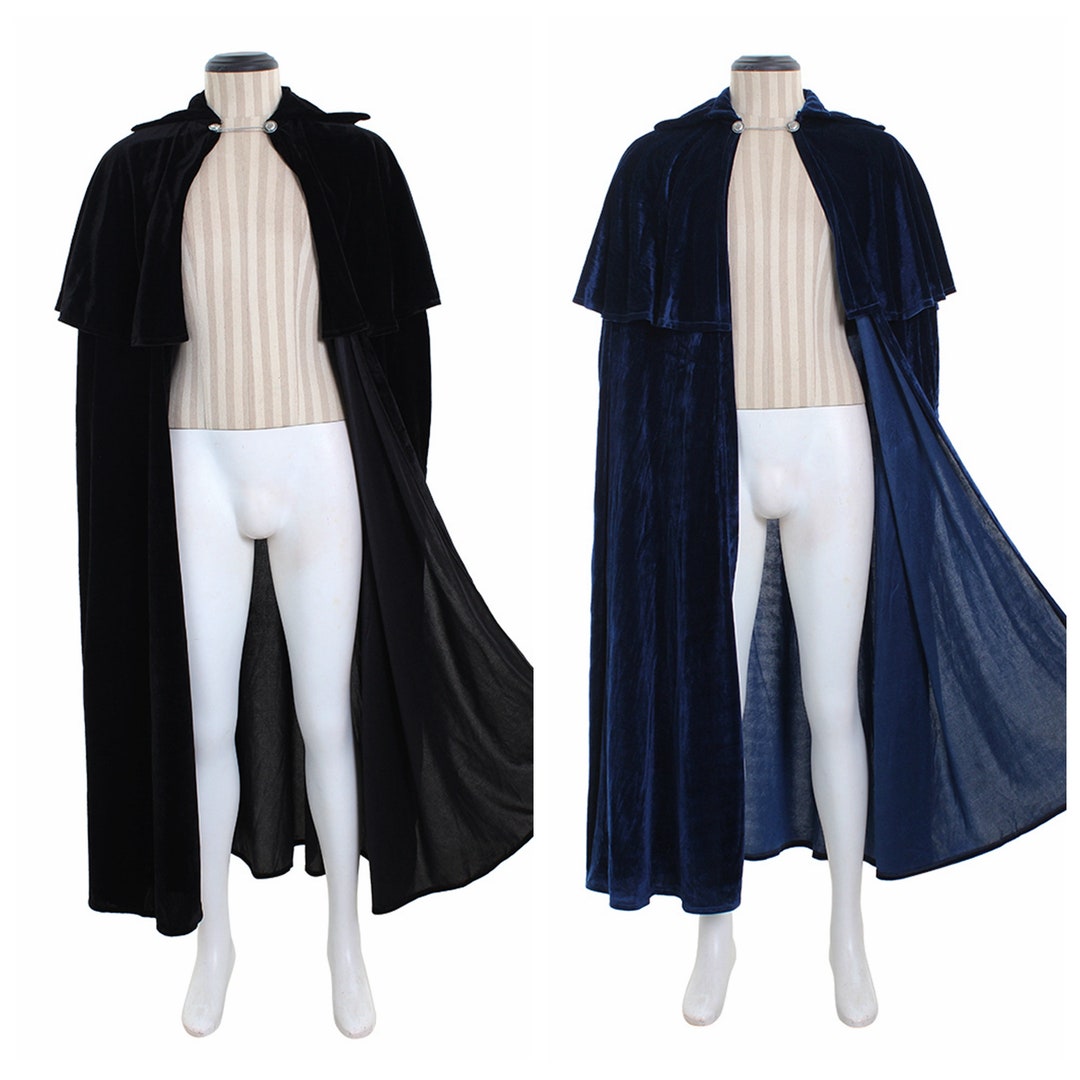 Medieval Velvet Cloak Victoran Vampire Cloak Cape Adult Winter - Etsy