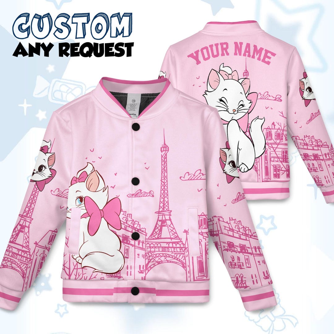Custom Marie Cat Varsity Jacket, Personalized Disney Aristocats ...