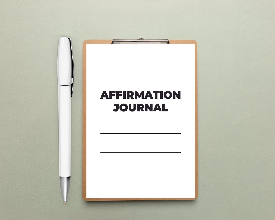AFFIRMATION JOURNAL/ Printable Plannner / Digital Product / Instant ...