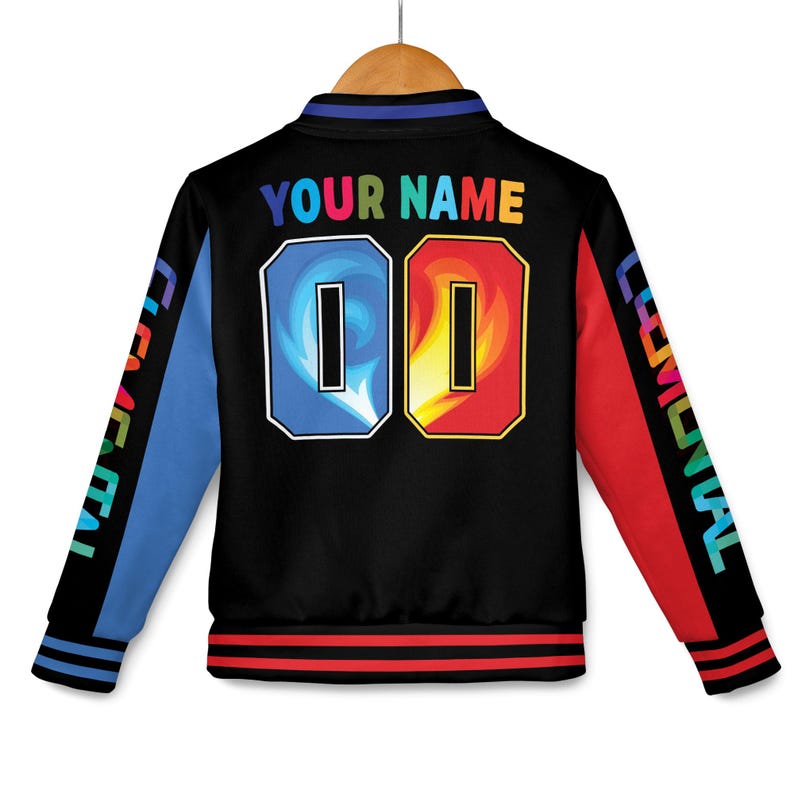 Custom Disney Pixar Elemental Varsity Jacket, Personalized Disney ...