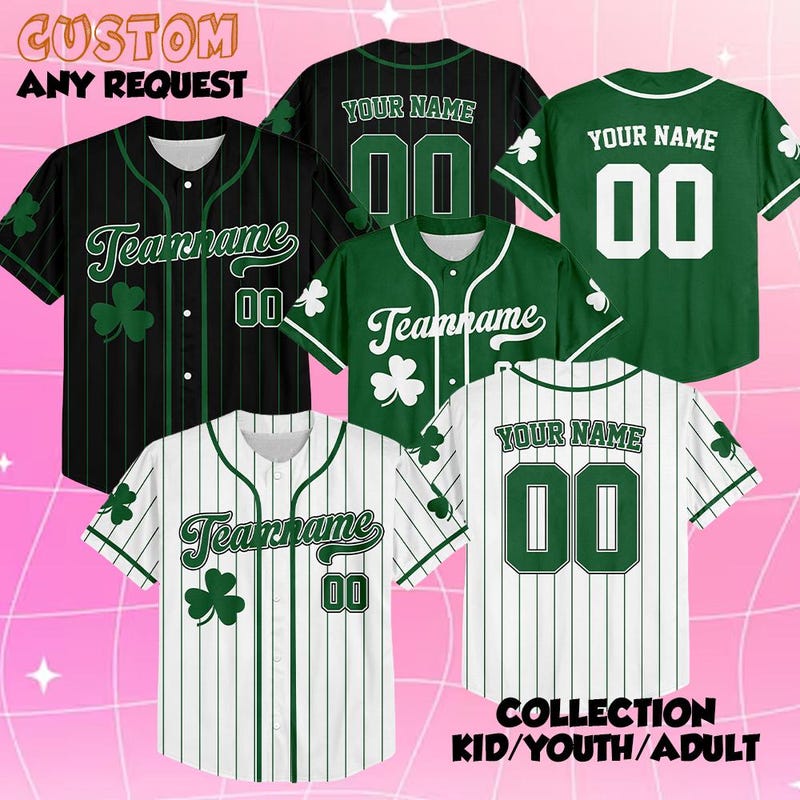 Custom St Patricks Jersey - Etsy
