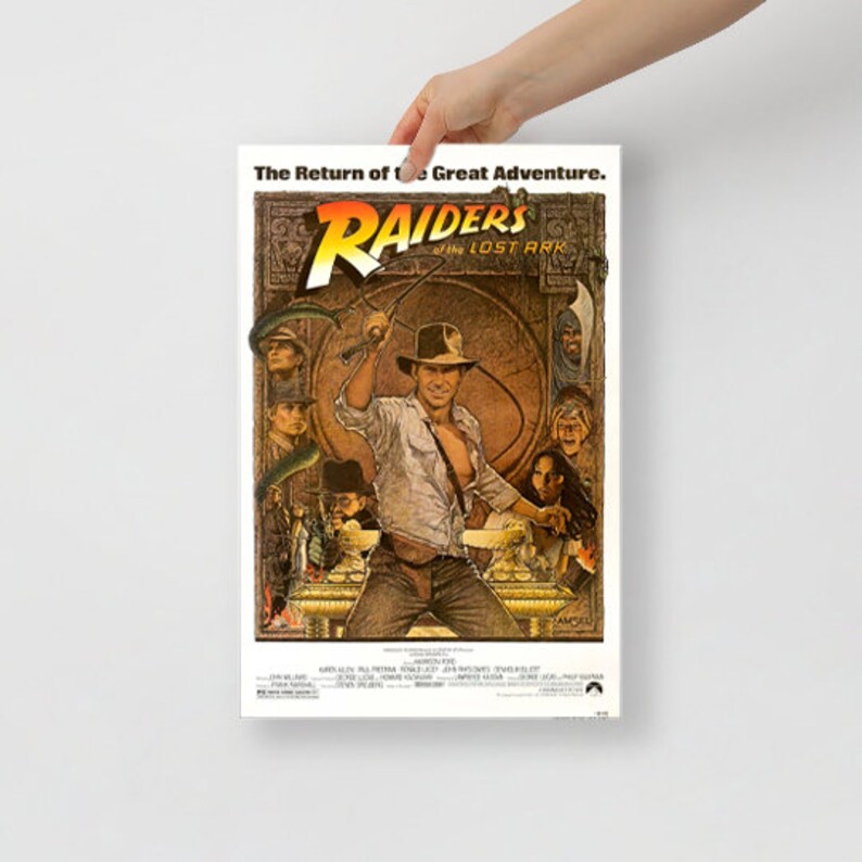 Raiders of the Lost Ark Art Print, Stunning Art Print of Indiana Jones ...