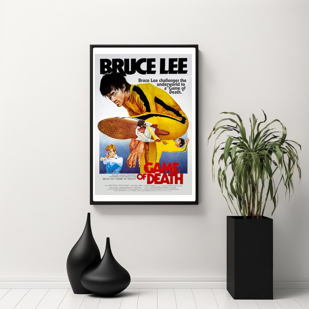 Game of Dead Bruce Lee Art Print, Stunning Art Print of Bruce Lee ...