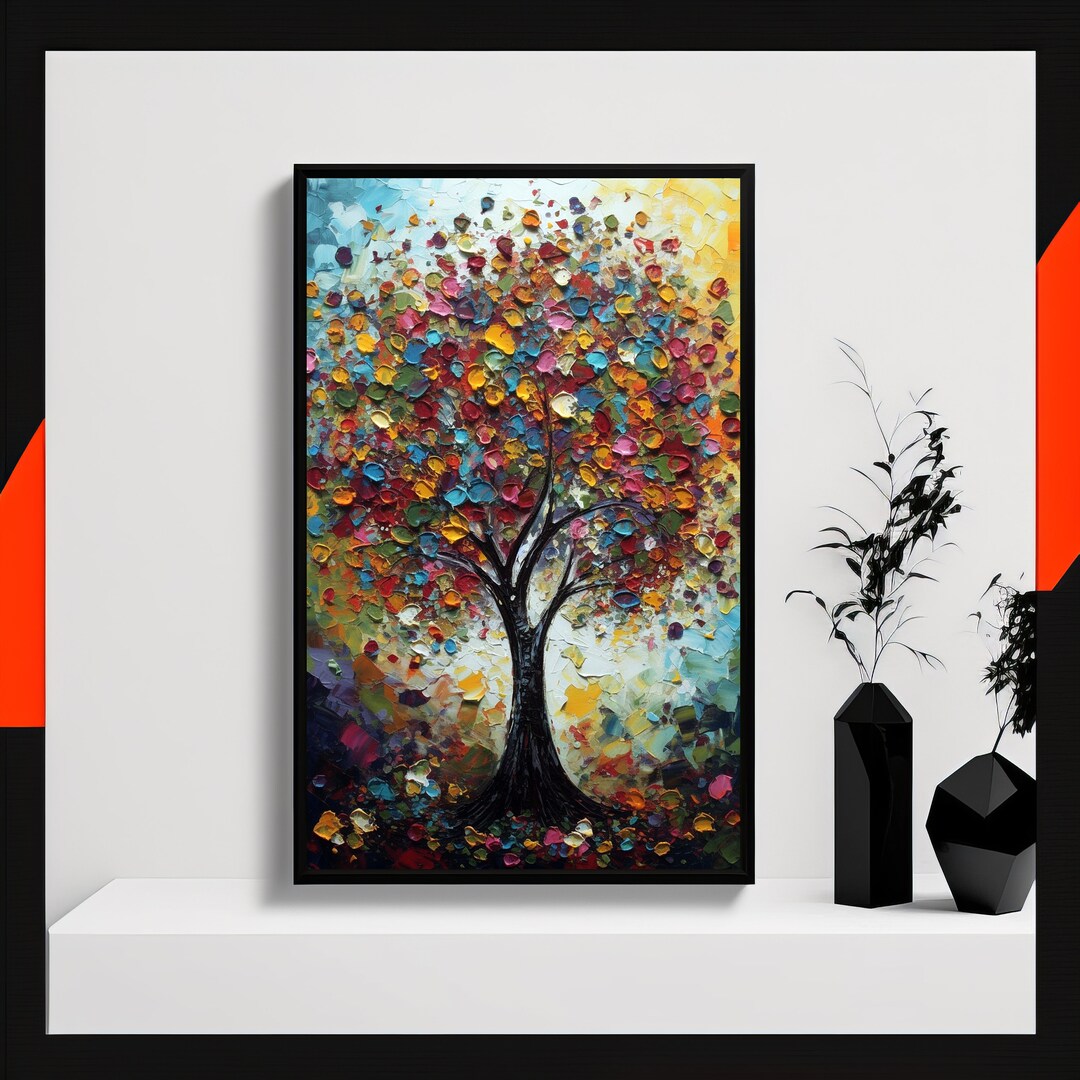 The Tree of Life Art Print, Stunning & Vibrant Art on the Style of ...