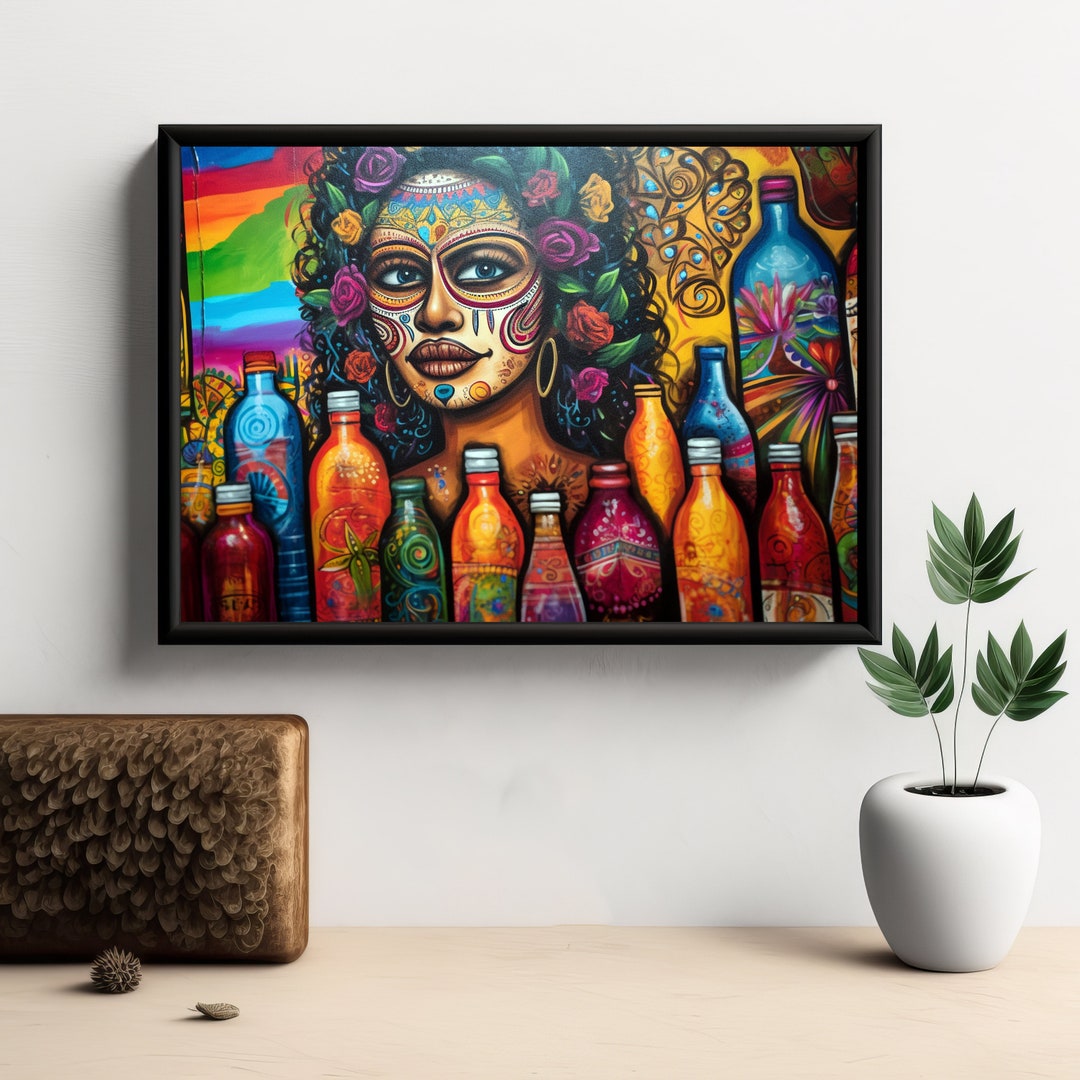 Calaverita in Cantina Art Print Stunning Representation of A - Etsy