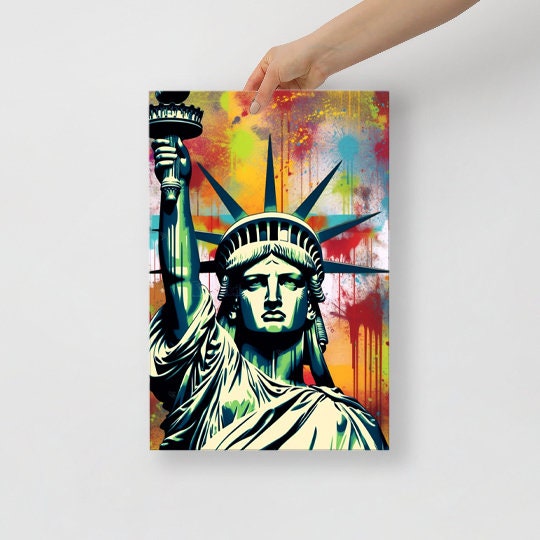 Statue of Liberty Art Print,v2. Stunning Representation of Lady Liberty ...