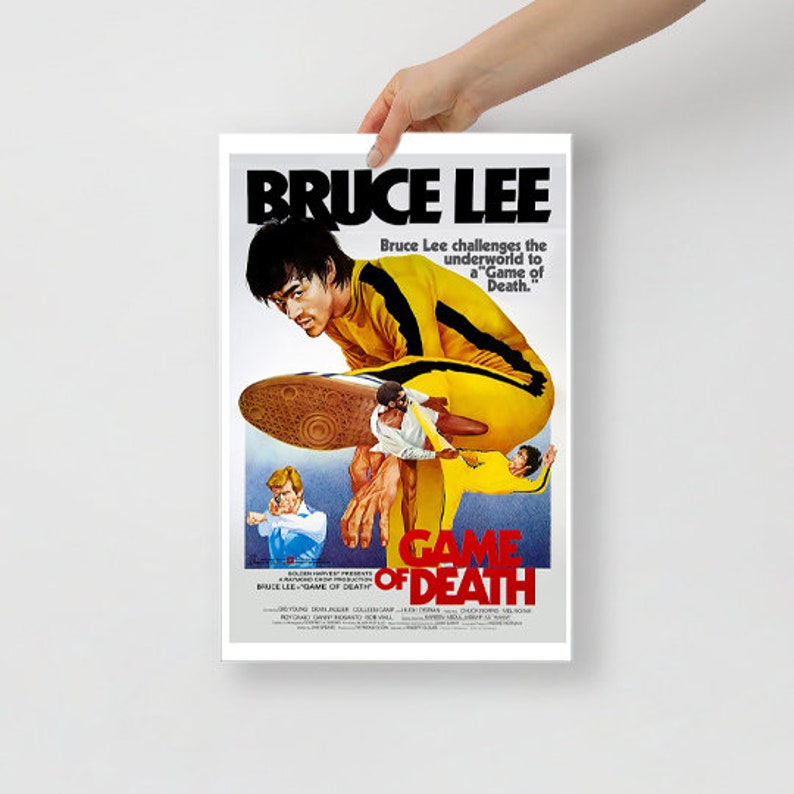 Game of Dead Bruce Lee Art Print, Stunning Art Print of Bruce Lee ...