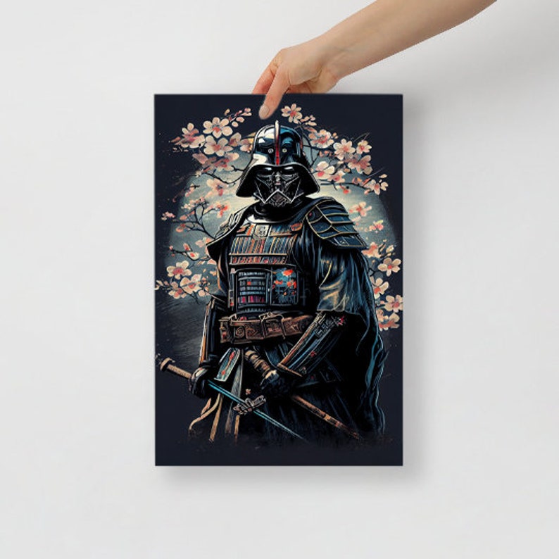 Darth Vader Samurai Art Print: Star Wars Katana Poster - Etsy