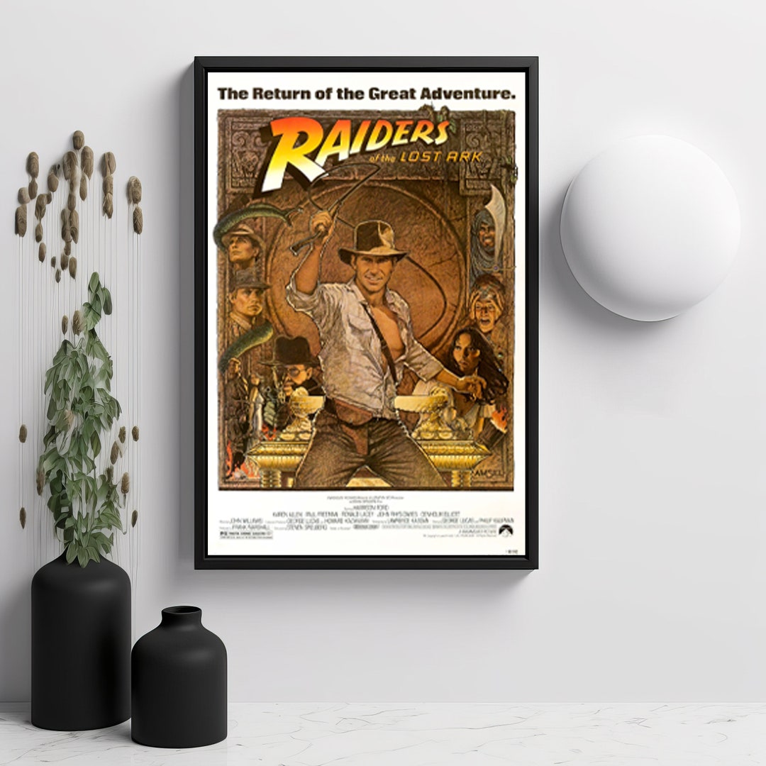 Raiders of the Lost Ark Art Print, Stunning Art Print of Indiana Jones ...