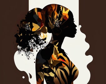 Abstract African Woman - Etsy