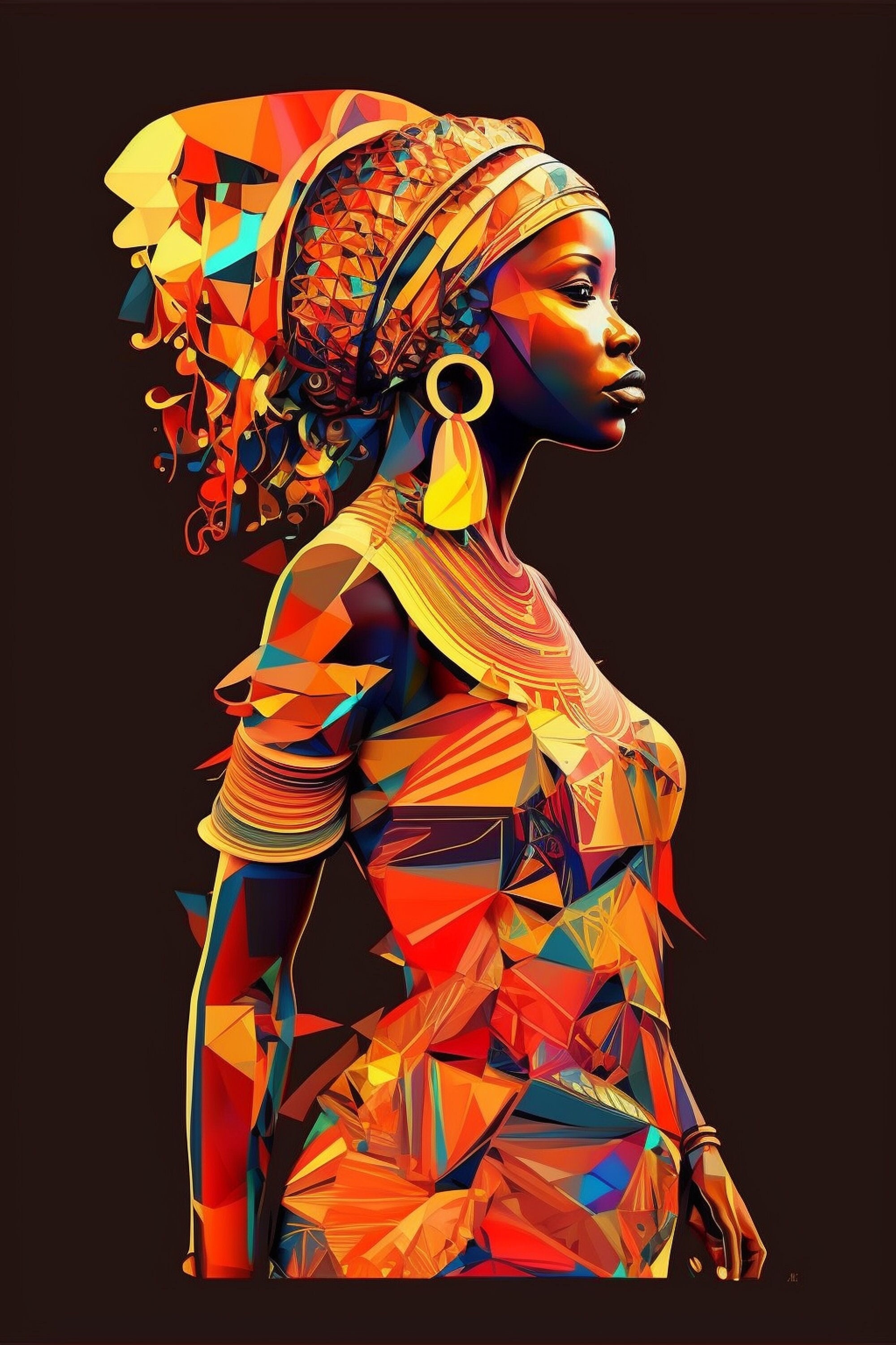 Abstract African Woman - Etsy