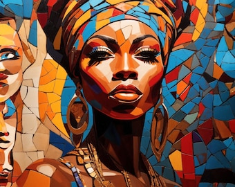 Abstract African Woman - Etsy