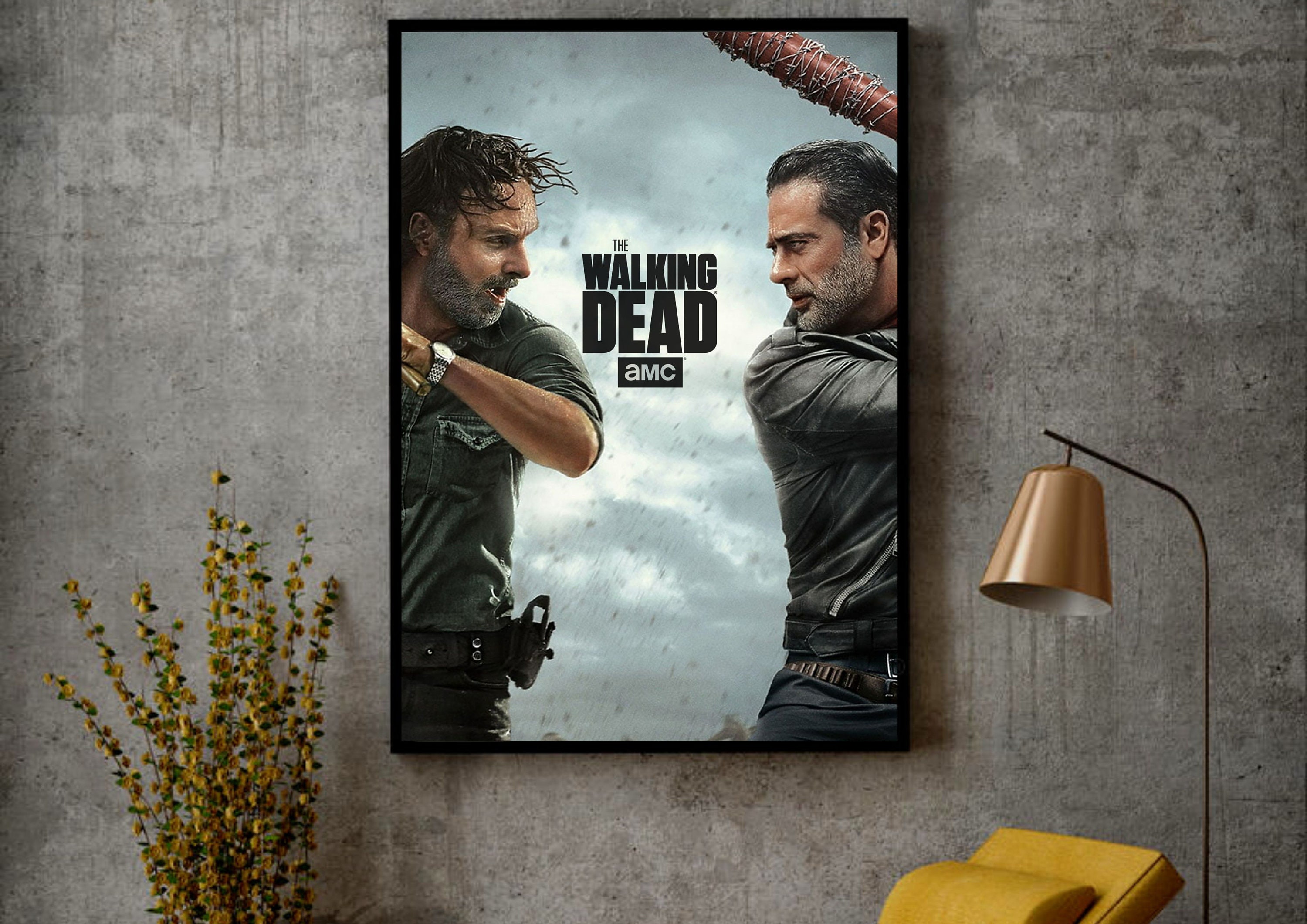 The Walking Dead Rick and Negan Poster Printable Wall Art - Etsy