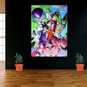 Dragon Ball Z Poster Anime Poster DBZ Gift Goku and - Etsy