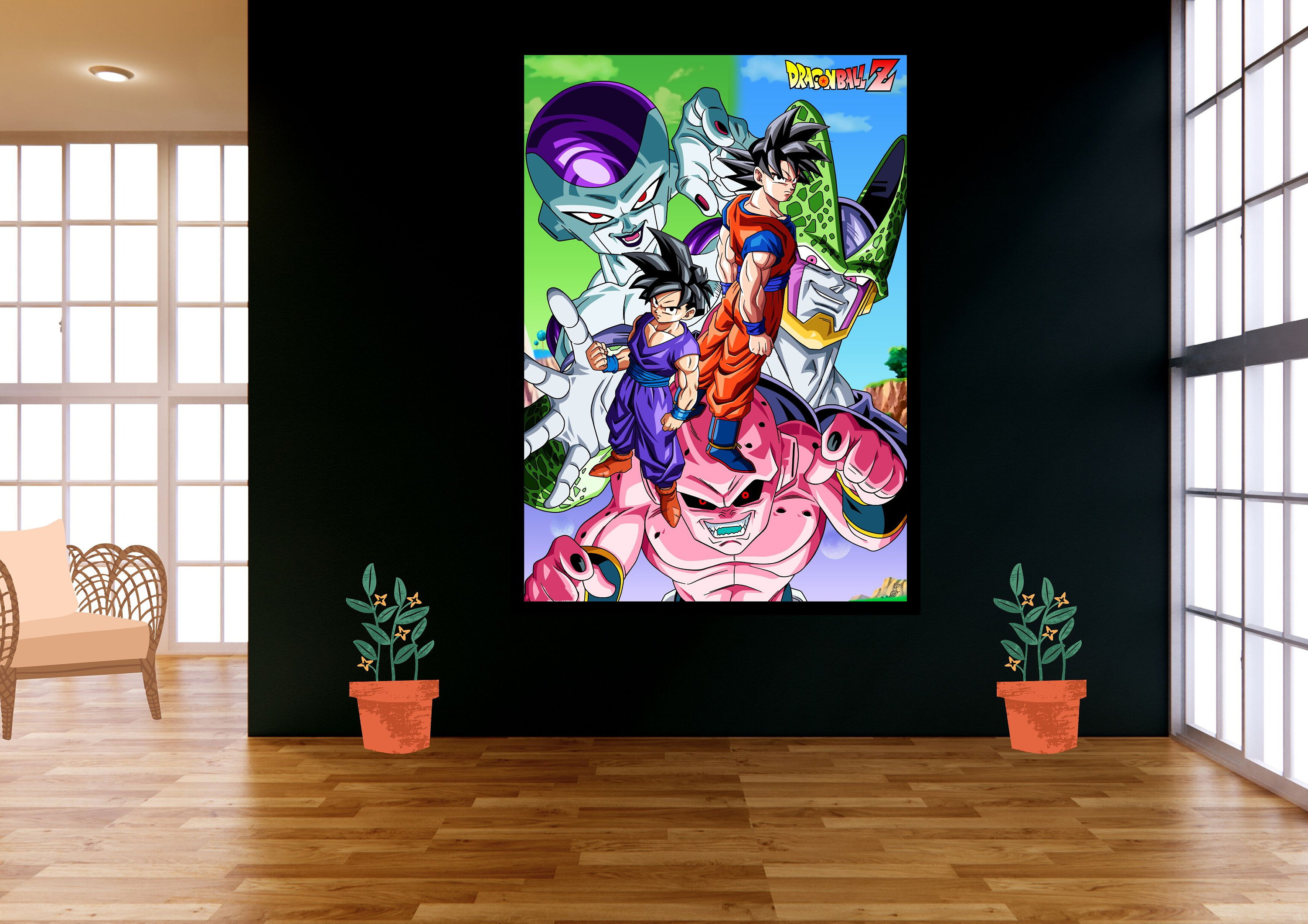 Dragon Ball Z Poster Anime Poster DBZ Gift Goku and - Etsy