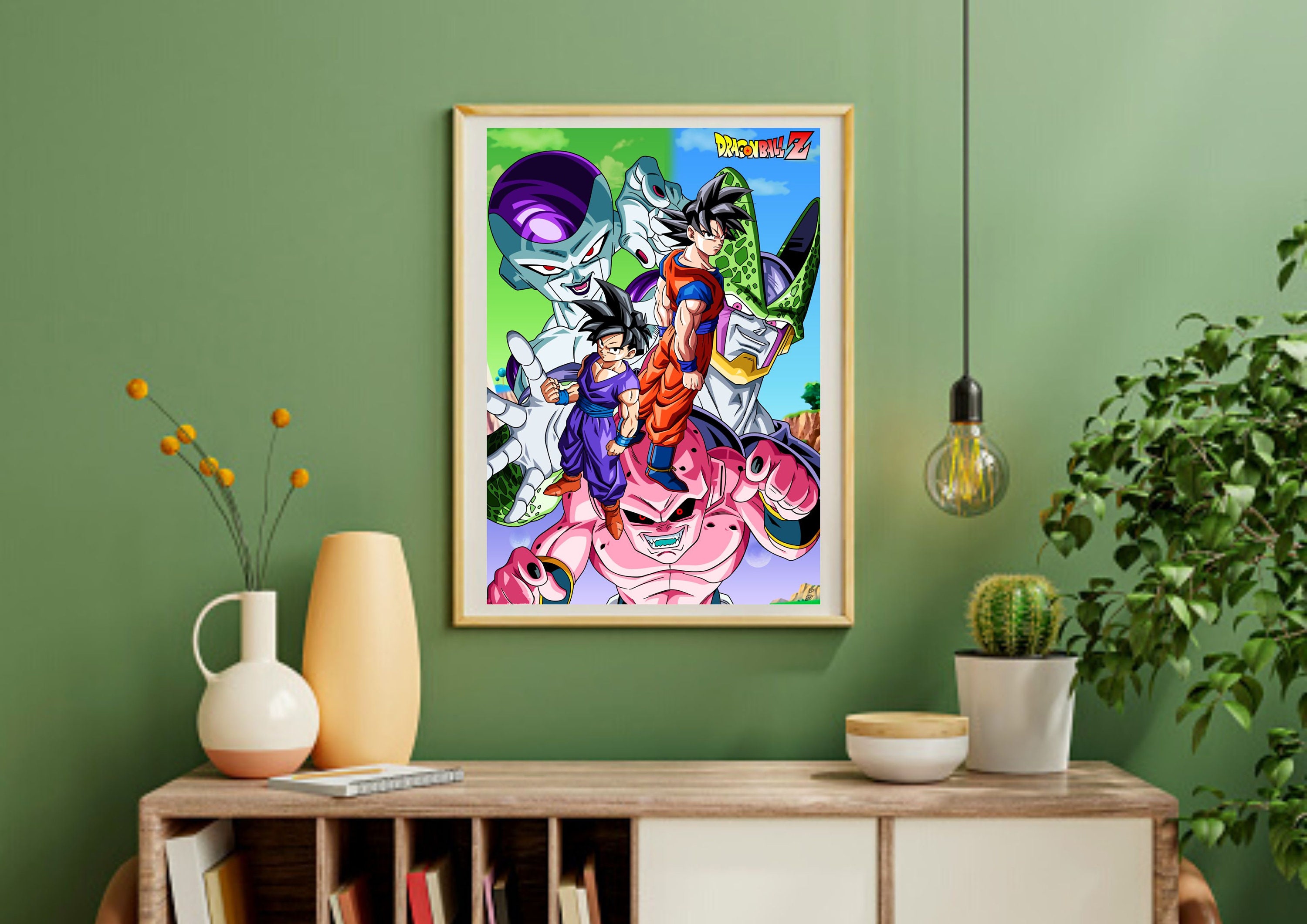 Dragon Ball Z Poster Anime Poster DBZ Gift Goku and - Etsy