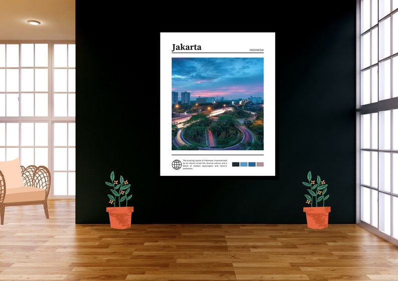 Jakarta Poster Jakarta Photo Jakarta Print Jakarta Wall - Etsy