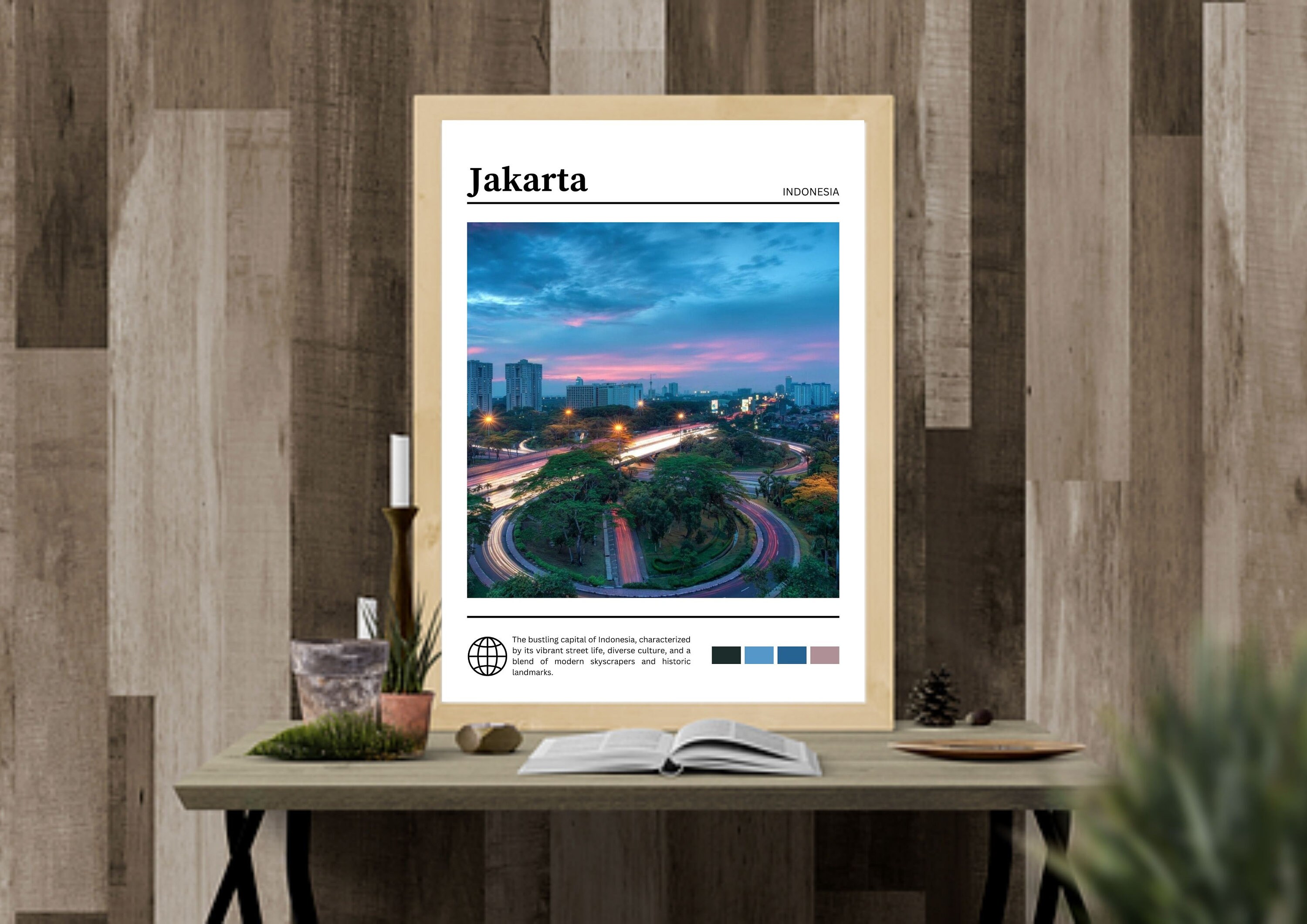 Jakarta Poster Jakarta Photo Jakarta Print Jakarta Wall - Etsy