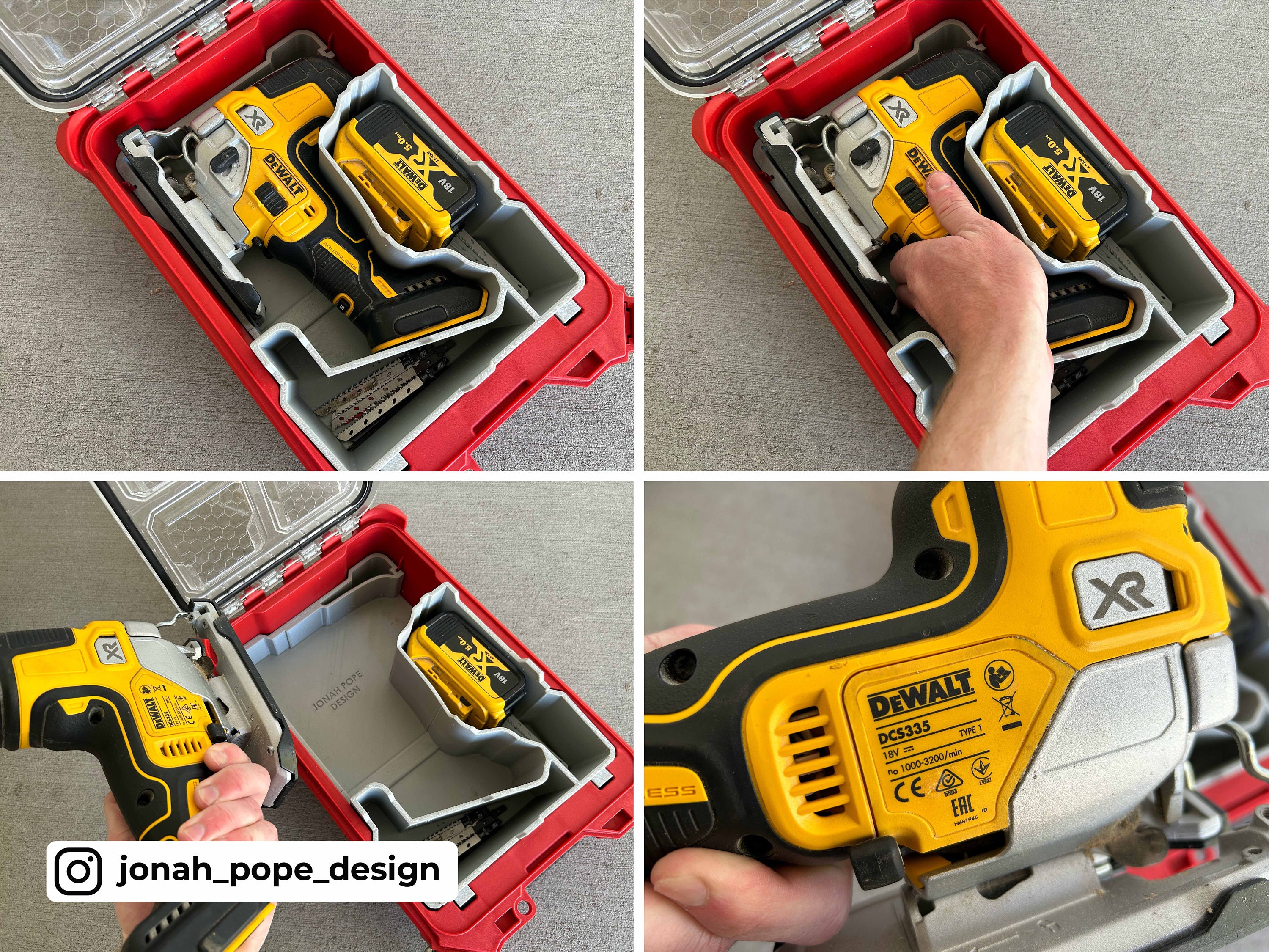 Milwaukee Packout Dewalt Barrel Jigsaw Insert - Etsy