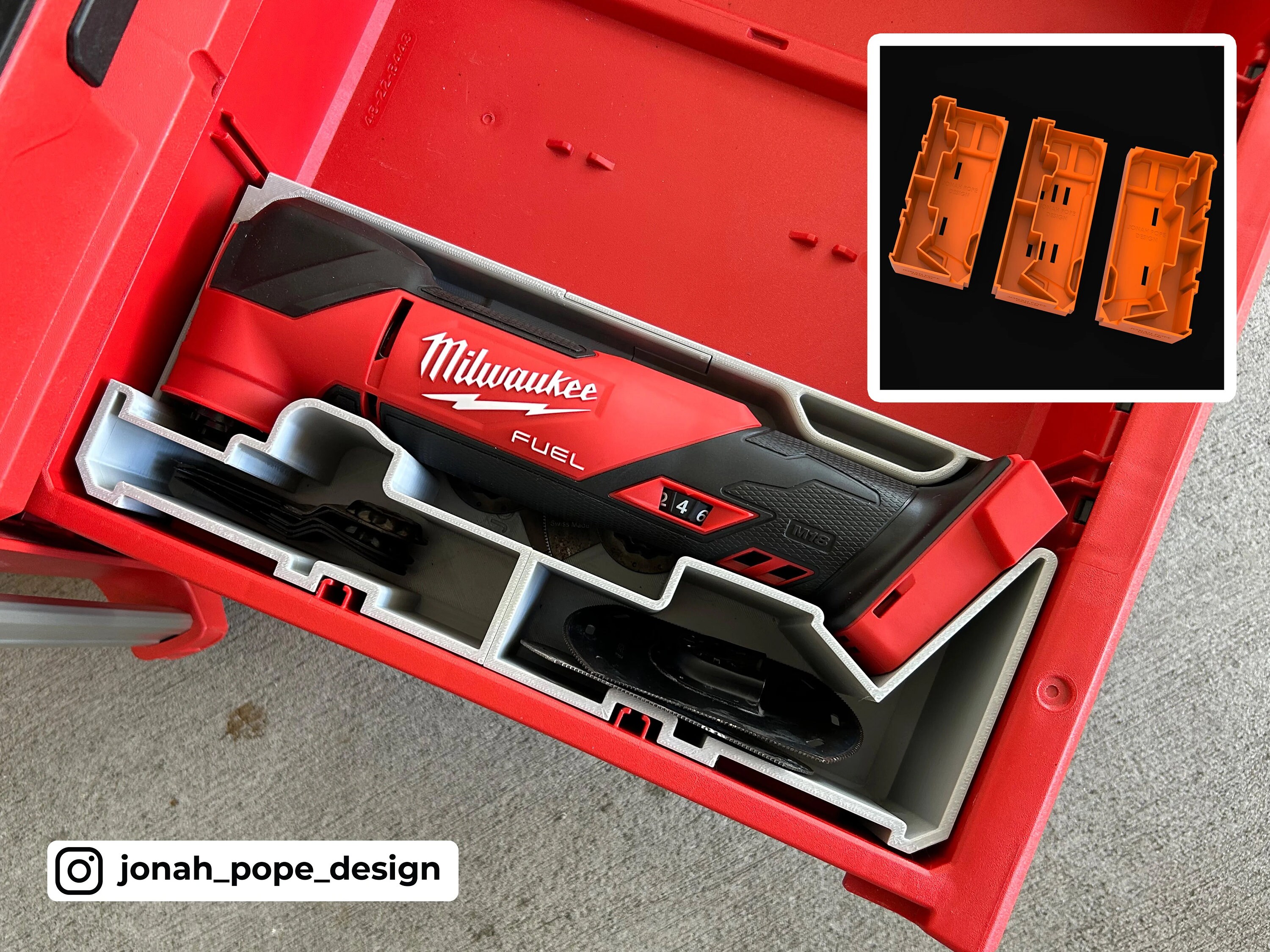 Milwaukee Packout Drawer M18 Fuel Multi Tool Insert Slimline - Etsy