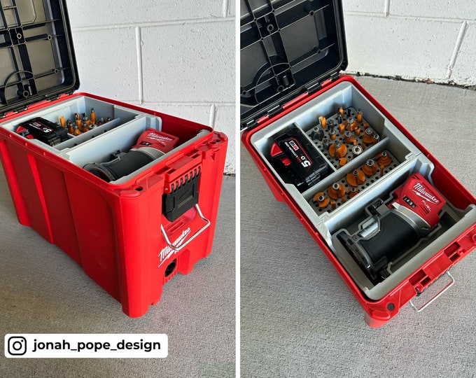 Milwaukee Packout Compact Tool Box M18 Router Insert Part 1/2 - Etsy
