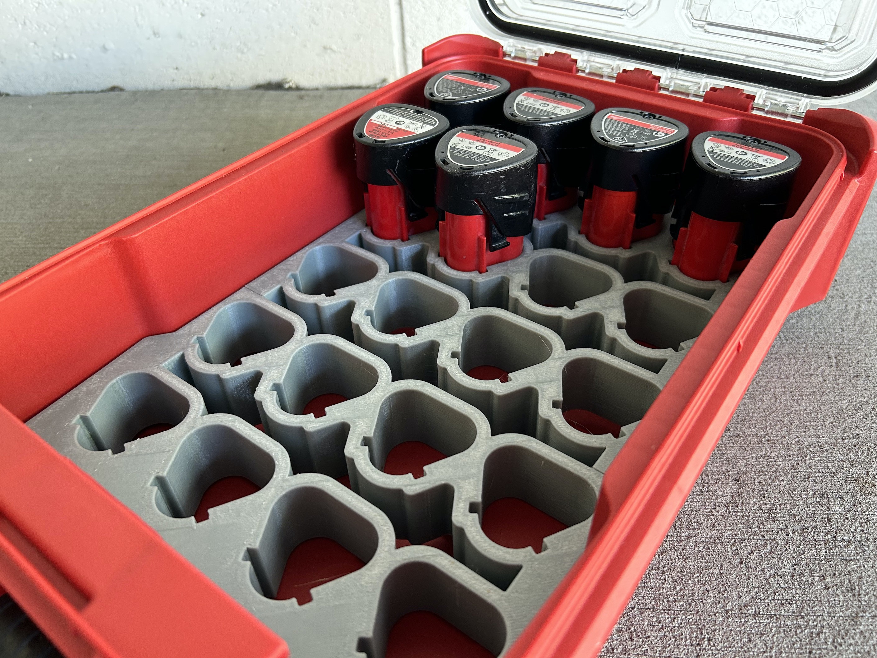 Milwaukee Packout M12 Battery Rack Insert - Etsy