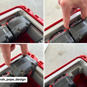 Milwaukee Packout Compact Tool Box M18 Battery Rack UPPER Insert - Etsy