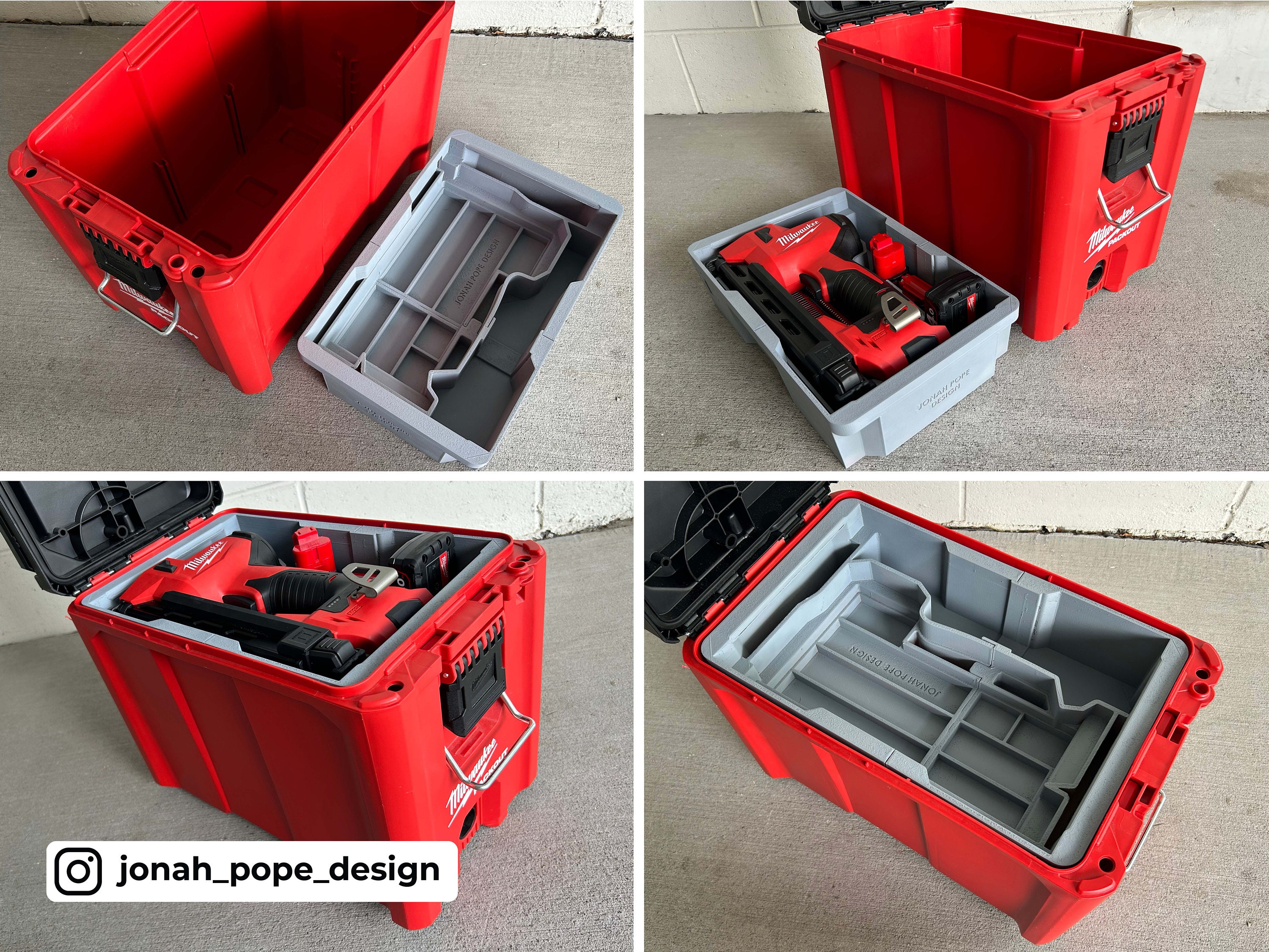 Milwaukee Packout Compact Tool Box M12 Cable Stapler UPPER Insert - Etsy
