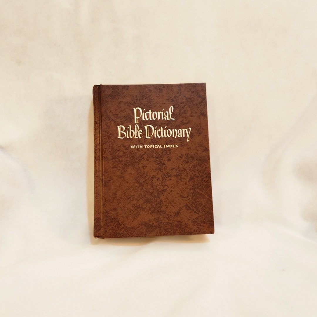 1971 Pictorial Bible Dictionary With Topical Index Hardcover Book Vintage Religious - Etsy