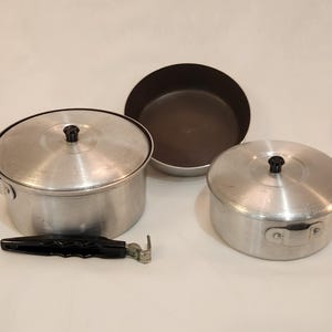 Thermos Bottle and Camping British Mess Kit Made in England Aluminum ...