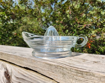 Hazel Atlas Juicer Clear Glass Citrus Reamer Handle Spout - Etsy