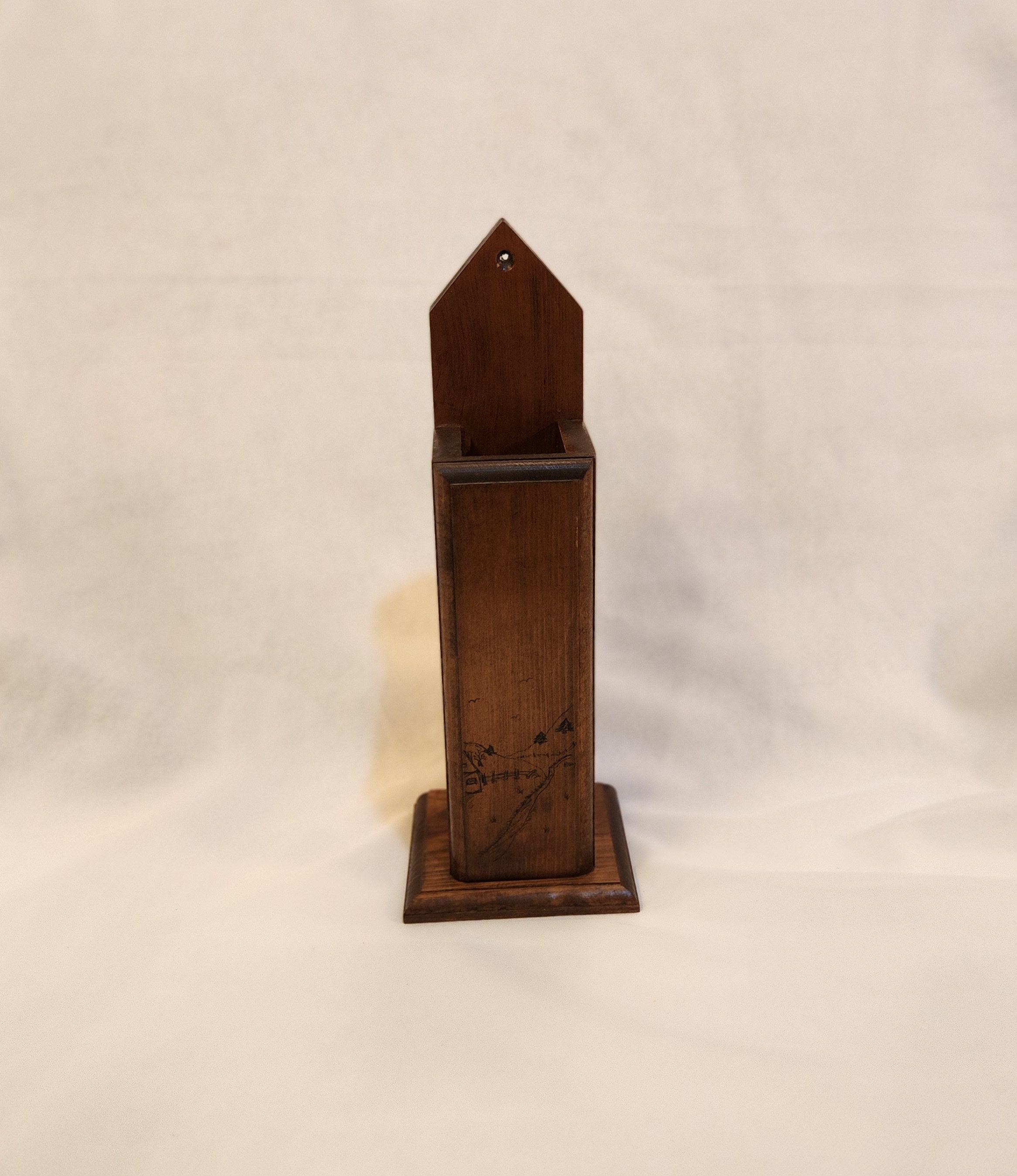 Wood Fireplace Matchstick Holder Wall Mount Vintage Wall Hanging - Etsy