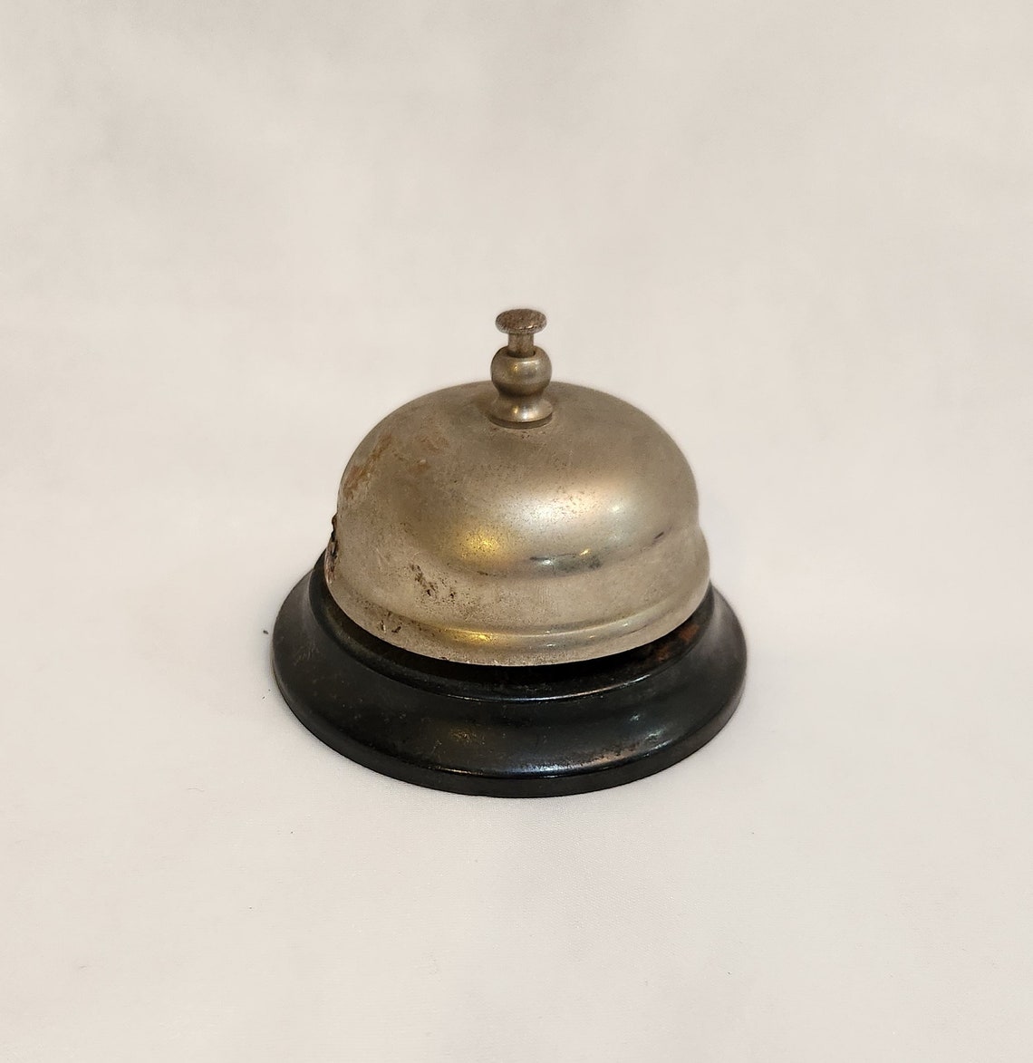 Hotel Front Desk Bell Cast Metal Black Base Vintage Home Office Decor ...