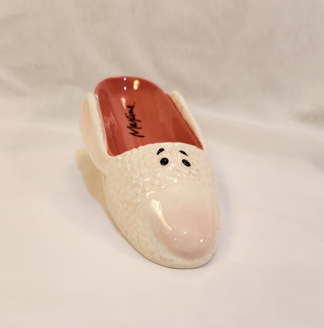 Maxine Wine Bottle Holder Bunny Slipper Vintage Barware Easter Holiday ...