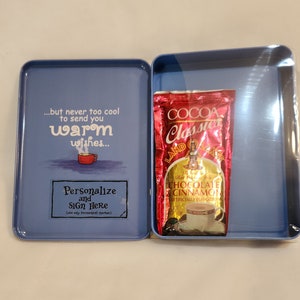 1996 Joe Cool Snoopy Christmas is Cool Tin Grins Hot Chocolate Gift ...