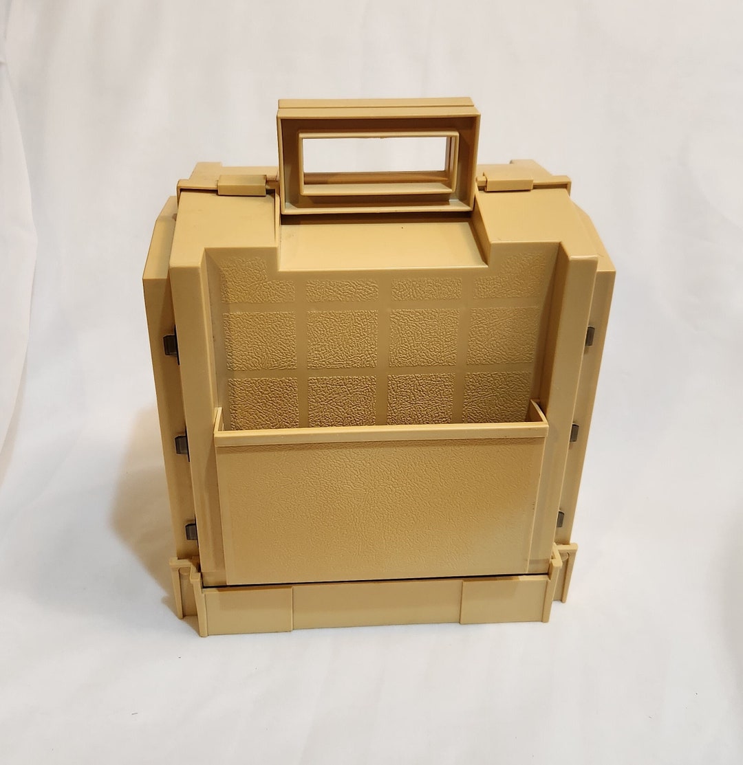 1983 World Wide Media Folding Sewing Organizer Spool Thread Storage ...