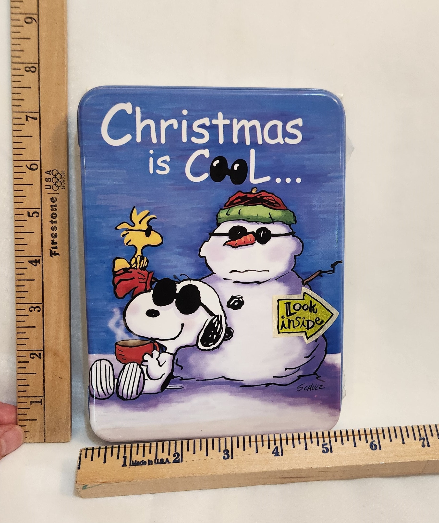 1996 Joe Cool Snoopy Christmas is Cool Tin Grins Hot Chocolate - Etsy