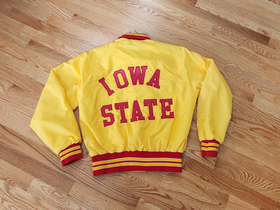 Vintage 1980s Iowa State University Bomber Jacket: Pla-jac Snap Front ...