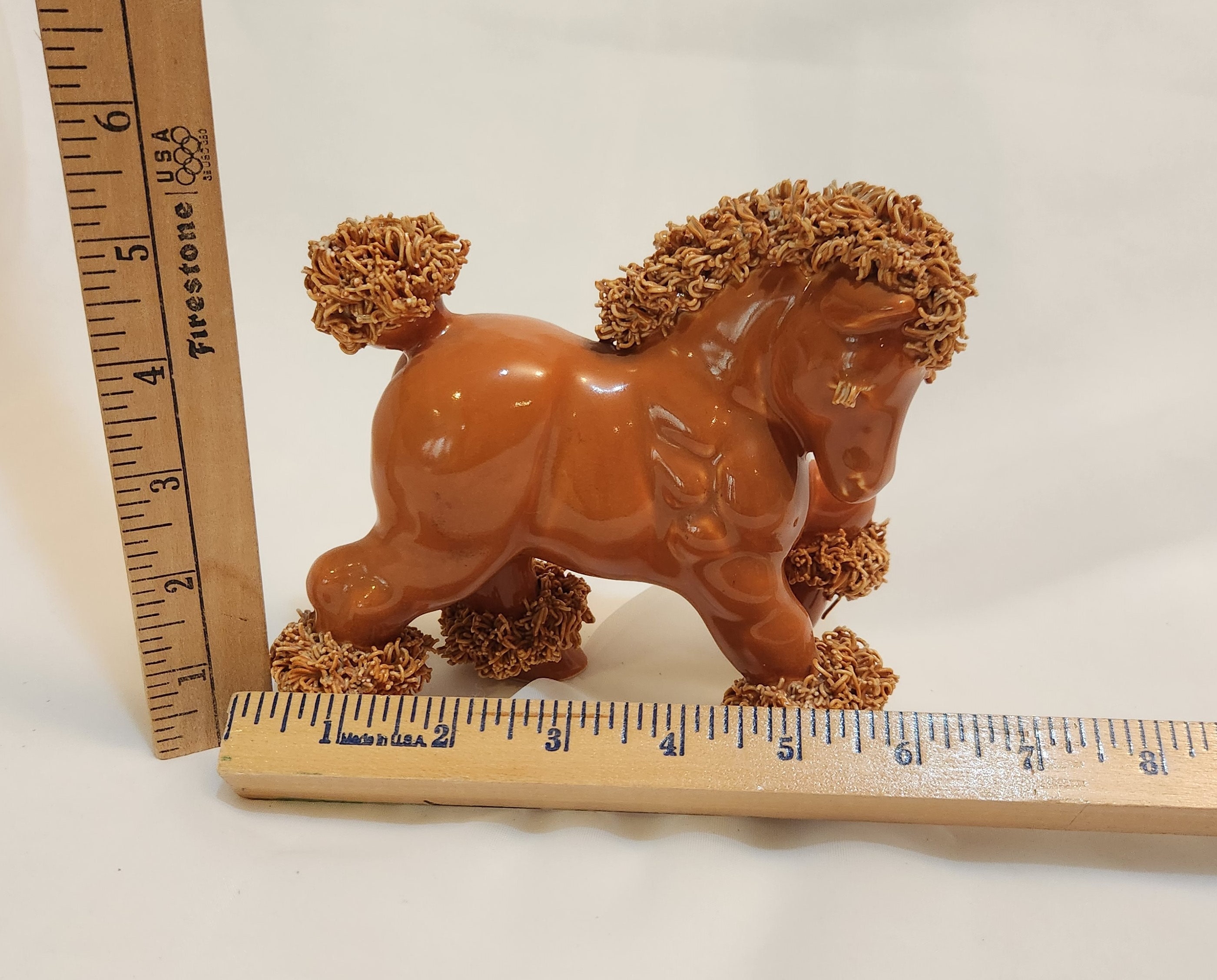 Porcelain Spaghetti Horse Statue by Murray Kreiss Vintage - Etsy