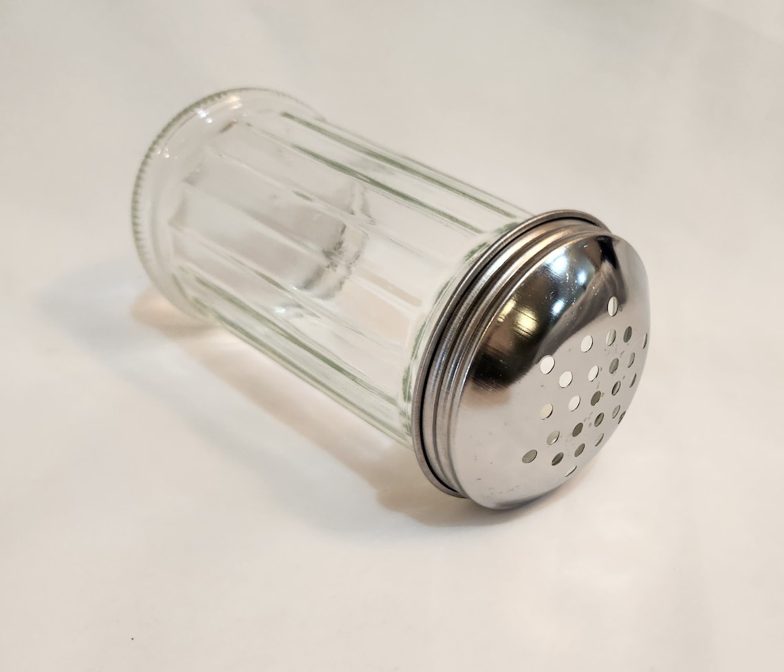 Vintage Halco Sugar Shaker Dispenser Green Tint Ribbed Perforated ...