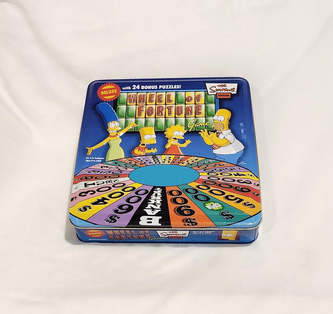 2005 the Simpsons Deluxe Wheel of Fortune Game Animated TV Show ...
